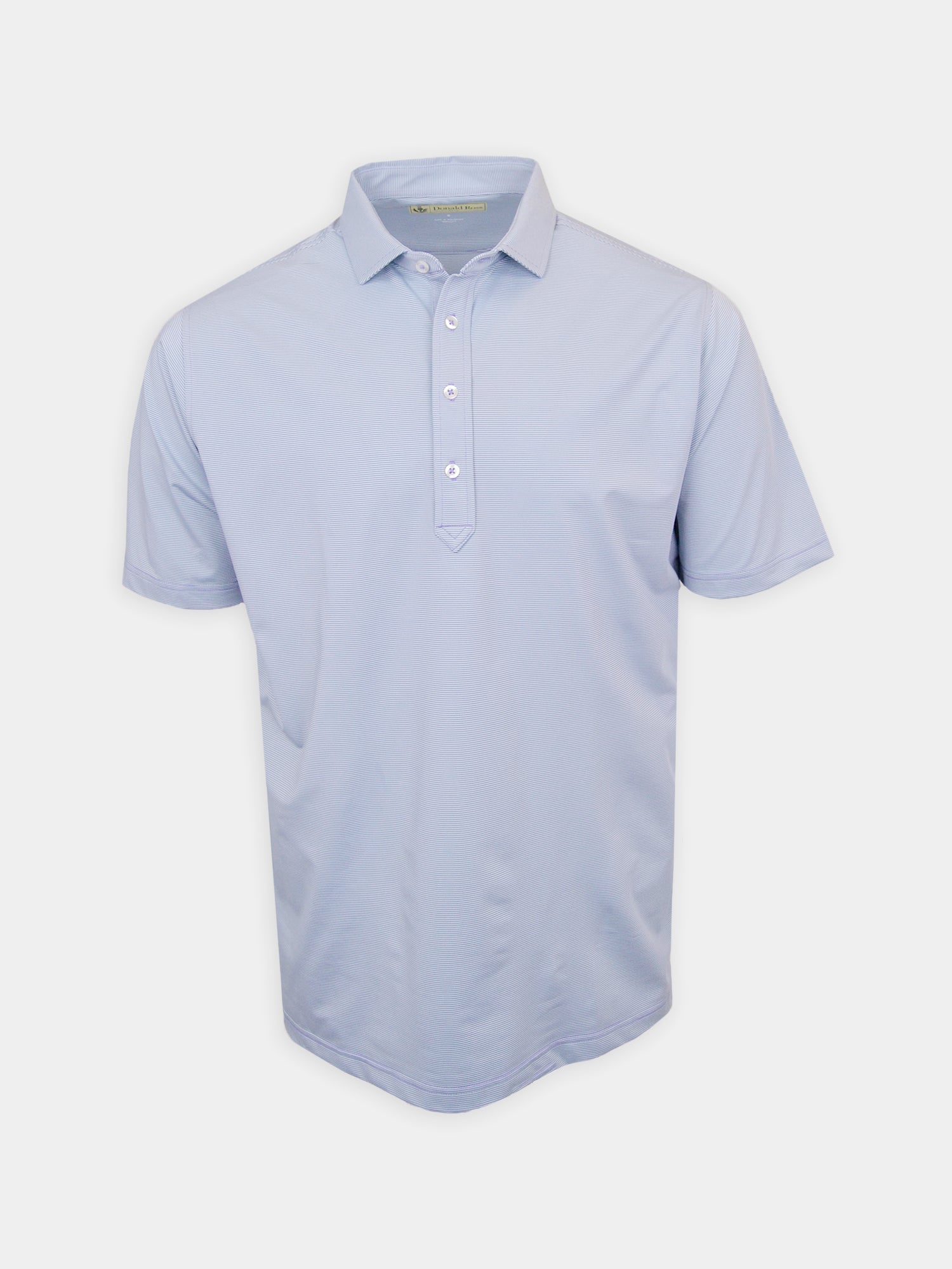 Donald Ross Mens Classic Fit Pin Stripe Polo - LILAC CUCUMBER – Golf ...
