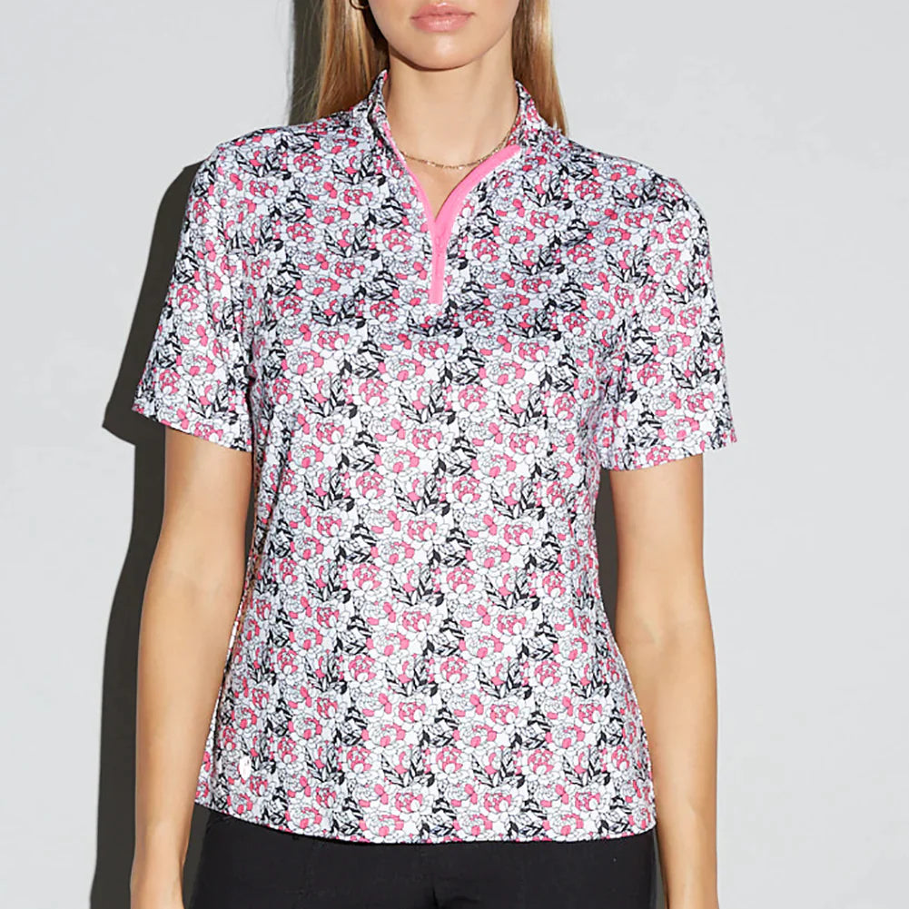 GGblue Womens Liza Short Sleeve Golf Polo - PEONY – Golf Anything US