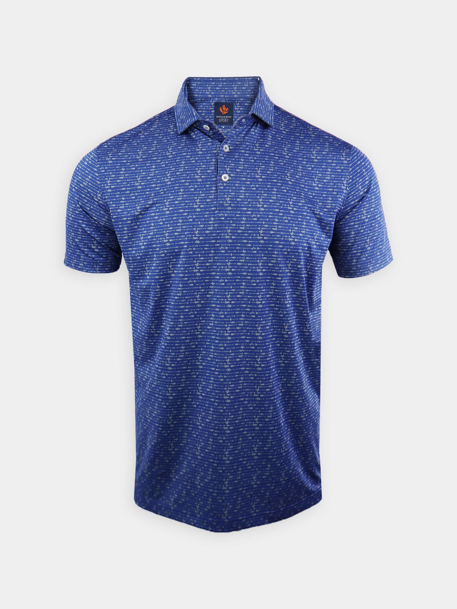 Donald Ross Mens Sport Fit Boone Arrow Print Polo - LAPIS SHADOW – Golf ...